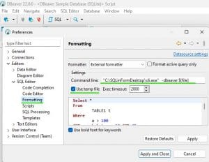 Download DBeaver SQL Formatter - DBeaver SQL Formatter
